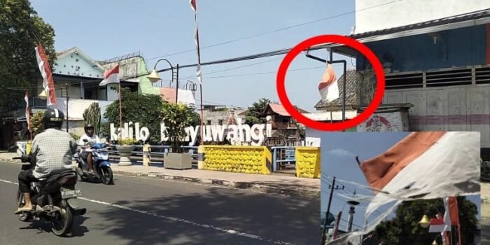 Bendera Merah Putih Kusam dan Sobek Berkibar di Jembatan Kalilo ...